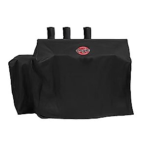 Char-Griller 8080 3-Burner Dual Fuel Expandable Gas & Charcoal Outdoor Grill Cover, Black, 29 x 65 x 49