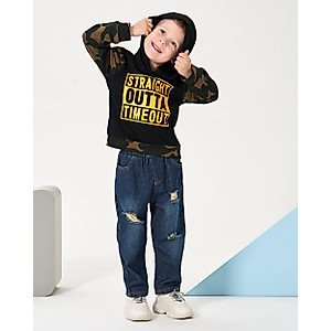 2 3 Year Old Boy Clothes Hoodie Baby Boy Winter Outfits Denim Jeans Baby Sweatsuit Outfit 2T 3T Boy Clothes Fall Camo