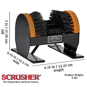 Scrusher - Shoe/Boot Brush & Scrubber - The Deluxe Scrusher Boot & Shoe Cleaner, Weather Resistant Boot Scrubber