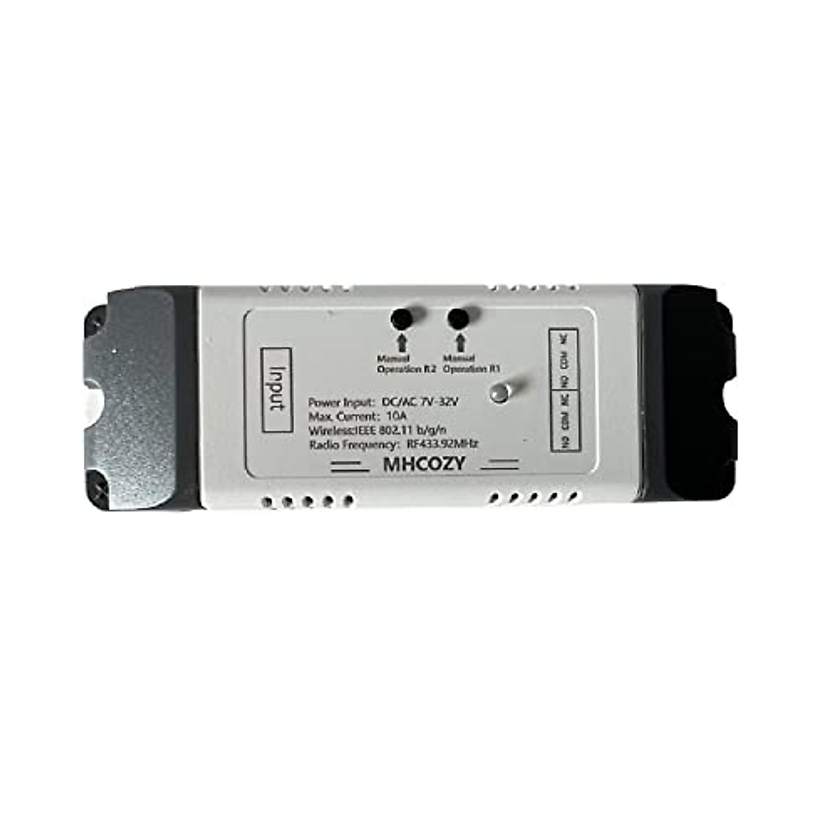 MHCOZY 2CH WiFi RF Wireless Switch Relay,Inching Self-Locking Interlock Mode,Ewelink App Remote for Access Control Smart Garage Door,Compatible with Alexa Goolge Home (5-32V)