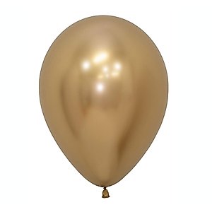 Sempertex Reflex Gold Latex Balloons 11”