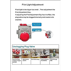 110-326 Natural Gas Water Heater Thermostat. Gas Water Heater Valve JXHONG