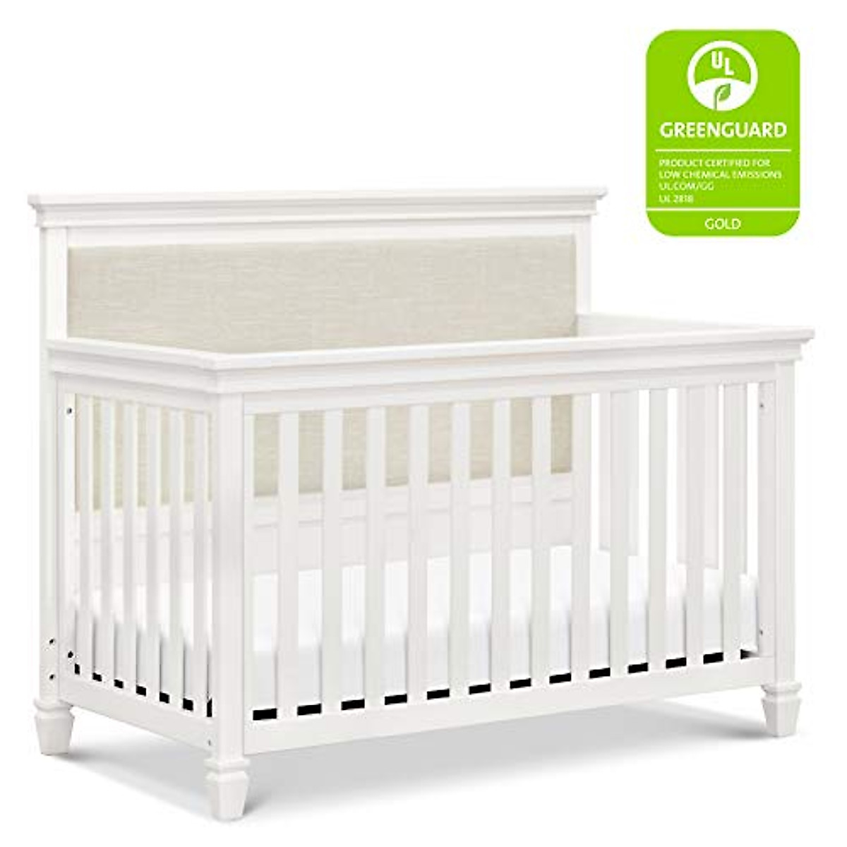NAMESAKE Darlington 4-in-1 Convertible Crib in Warm White, Greenguard Gold Certified