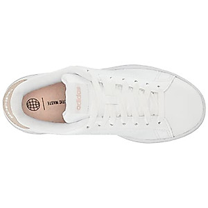 adidas Women's Advantage Sneaker, White/White/Wonder Taupe, 8.5