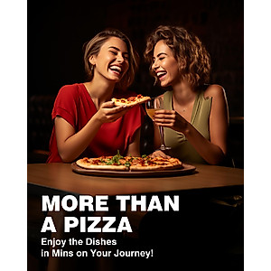 PYY Electric Pizza Oven Countertop Indoor Pizza Ovens Pizza Cooker 1800W Commercial Pizza Oven with Pizza Stone and Timer Silver