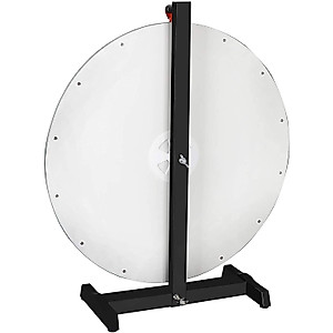 Smartxchoices Tabletop 24" Prize Spin Wheel 14 Spinning Slots Color Customize Spinner Wheel Game with Dry Marker Pen & Eraser,Trade Show Carnival Fortune