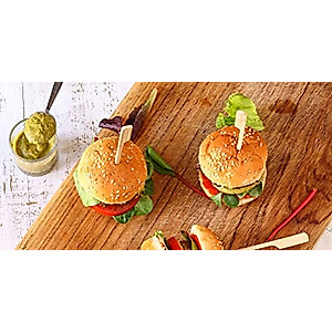 Gmark Bamboo Paddle Skewers 8" 100pc/Bag, Kabob Skewers, BBQ Skewers for Outdoor Grilling GM1076