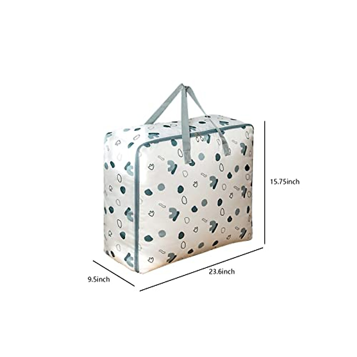 Zippered Storage Bag for Closet Comforter, Pillows, Quilt, Bedding, Clothes, Blanket Organizers with Large Clear Window & Carry Handles Space Save-r Storage Bag Multipurpose Bag