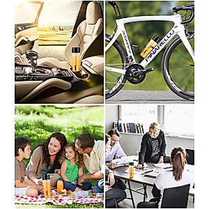 ICOOKPOT Smoothies Blender Electric Personal Size Blender for Shakes and Smoothies Frozen Fruit Vegetable Juice Blender Baby Food Maker With 2 BPA-Free Portable Sport Bottles 300W, Red