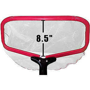 Pool Skimmer Net Rake, Ultra Fine Mesh, Unlimited Free Replacement by ProTuff - 3X Faster Heavy Duty 250 Micron Nylon for Cleaning Silt, Sand, Pollen & Swimming Pool Skimming - 60 Mesh - 18"