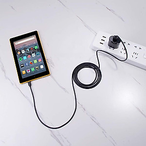 10Ft Micro USB Cable for Charging Fire HD 6 7 8 10 Tablet and Fire HD6 7 8 10 Kids Edition,Kindle Fire HD, HDX 6" 7" 8.9"(Fire 1st-8th Gen),Kindle E-Reader,Paperwhite,Oasis,Voyage,(3rd-10th Gen)-2Pack