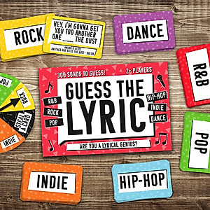 Gift Republic Guess The Lyric Trivia Family Board Game 2+ Players