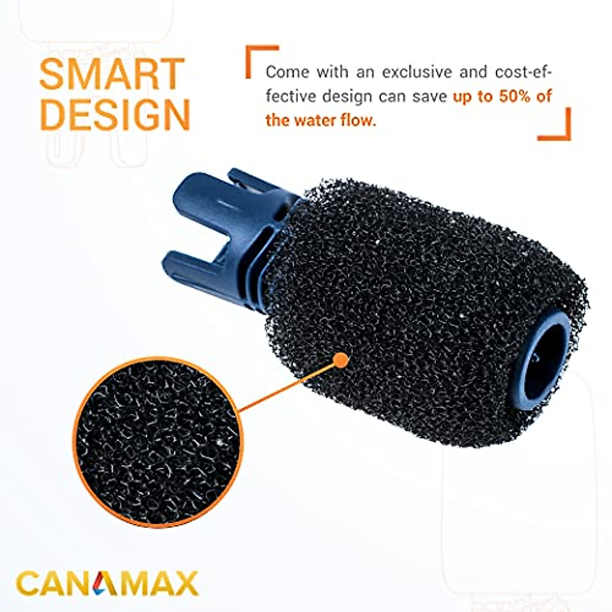 Canamax Premium TSP10P Tail Sweep PRO and 6 Packs 9-100-3105 Sweep Hose Scrubber - Replacement for Polaris Pressure-Side 3900 Sport, 380, 360, 280, and 180 Pool Cleaners