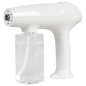 TopNeon Mist Spray Gun Nano Atomizer - Electrostatic Portable Sprayer - Rechargeable Cordless Handheld Steamer Machine with Spray Bottle for Home, Office, Garden, Bathroom Use