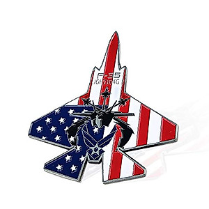 US Air Force Challenge Coin Colorized F-35 Lightning II Fighter Jet Military Coin for Airman