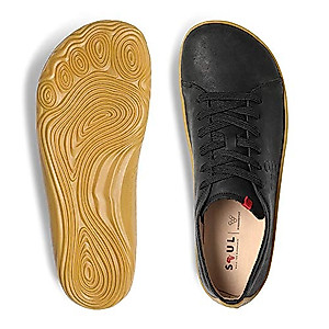 Vivobarefoot Addis, Womens Classic Leather lace-up with a Barefoot Feel & a Social Conscience Black