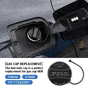 Car Gas Cap Cover,Tight-Sealing Automotive Replacement Fuel Tank Caps OEM#16117222391,Gas Tank Sealer Compatible with Mini Cooper BMW X1 X2 M3 Z4 128I 330CI 328XI 760LI