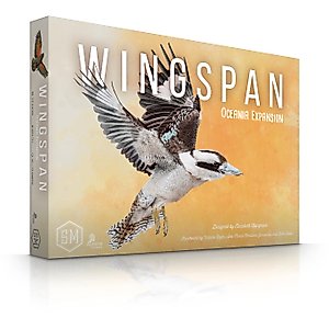Stonemaier Games: Wingspan Oceania Expansion | Add to Wingspan (Base Game) | includes New Player Mats, Food, and Egg Color | 95 Unique New Birds | Cooperative Mode | 1-5 Players, 70 Mins, Ages 14+