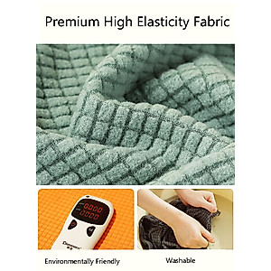 Scratch Resistant Sofa Armrest Cover, Elastic Stretch Couch Arm Cover, Soft Comfortable Sofa Arm Protectors for Sofa Chair Recliner, Removable Washable, 2 Pcs