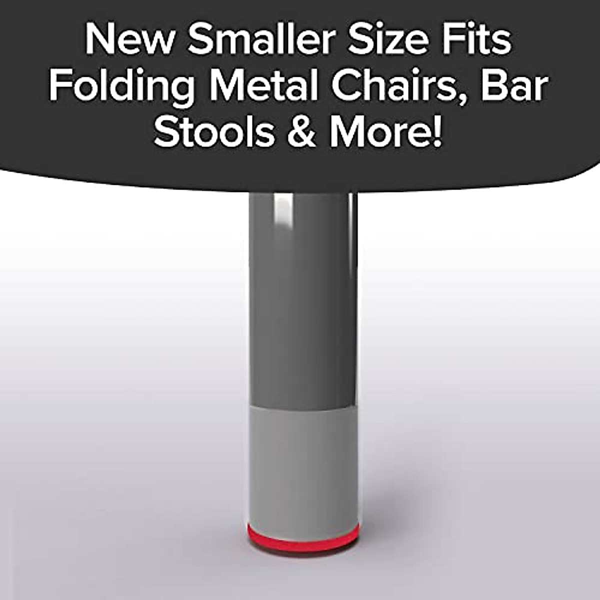 Ruby Sliders SMALL As Seen On TV by BulbHead - Red Means They’re Authentic - Premium Chair Covers Protect Hardwood & Tile Floors - Stretchable - Fits Smaller Furniture Leg Sizes & Most Shapes - 8 Pack