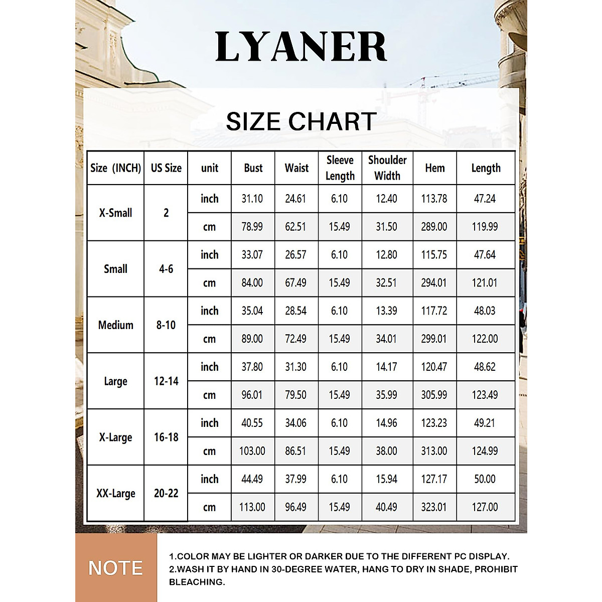 LYANER Women's Deep V Neck Ruffle Short Sleeve Wrap Swing A Line Flared Cocktail Party Midi Dress Beige Solid Small