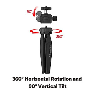 WEWATCH PS201 Adjustable-Height Tripod Stand, 31" Compact Aluminum Alloy Portable Projector Stand, Selfie Stick Tripod with 360° Panorama, One-Button to Open/Close Tripod Stand for Projectors Camera