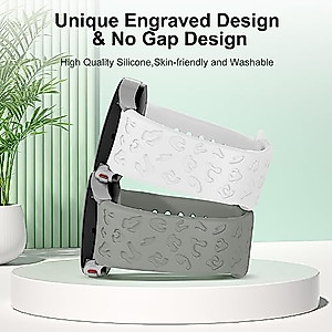 Bandkids 3 Pack Leopard Engraved Bands Compatible for Samsung Galaxy Watch 6/Galaxy Watch 5/Galaxy Watch 4 40mm 44mm/Watch 4 Classic 42mm 46mm Watch 6 47mm 43mm,20mm Adjustable Soft Silicone Bands