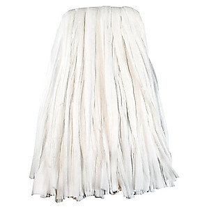 Boardwalk BW2024 Nonwoven Cut End Edge Mop Rayon/Polyester #24 White 12/Carton