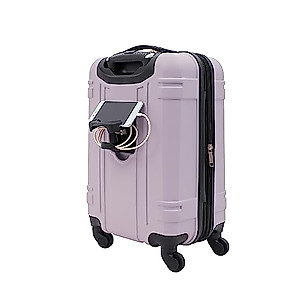 Wrangler Astral Hardside Luggage, Lilac, 20-Inch Carry-On