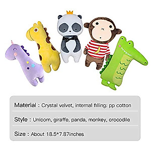 Kelendle Seat Belt Pillow Kids Car Seat Belt Cover Vehicle Shoulder Pads Car Seatbelt Cushion for Kids Seat Strap Pillows Kids Animal Travel Pillow