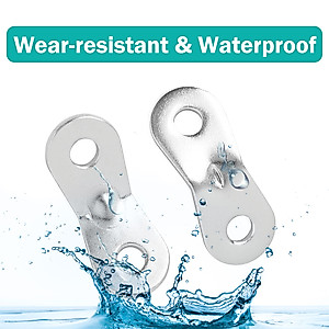 uxcell 12PCS Aluminum Alloy Guyline Rope Tensioner, Adjustable Cord Adjuster Tent Tensioners for Camping Accessories, Guy Line Adjusters Wind Rope Buckle for Outdoor Hiking Silver tone