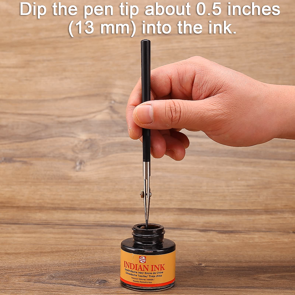 LOONENG Ruling Pen for Masking Fluid, Designed for Cartography, Calligraphy, Fine Line Drawing and Technical Drawings, Suitable for Use with Masking Fluid, Drawing Ink, Indian Ink and Gouache