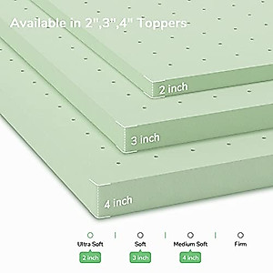 Novilla 2 Inch Mattress Topper King, Ventilated Memory Foam Mattress Topper with Gel Infusion for Comfort & Cooling Sleep, Ultra Soft King Size Mattress Topper- Ergonomic Design & Skin-Friendly