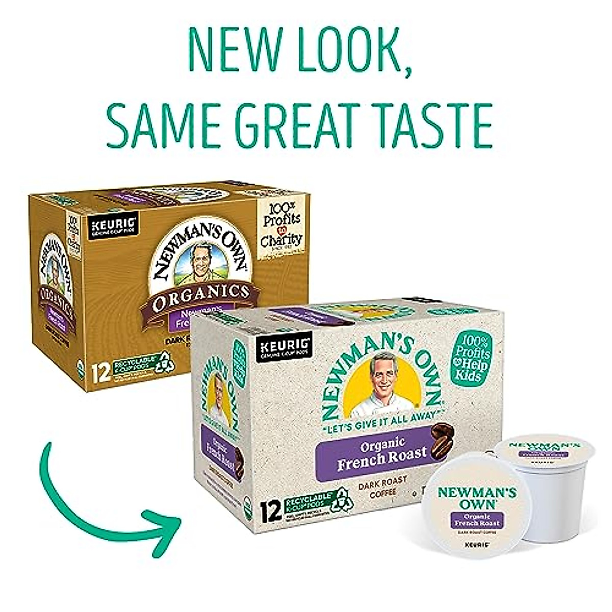 Newman's Own Organics French Roast Coffee K-Cup, 12 ct