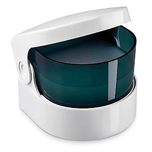 Sonic Cordless Denture Cleaner for Jewellery Ring, Necklace, Coins & Dentures - Portable Battery Vibrating Machine for Professional or Personal Use