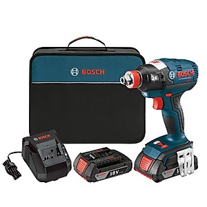 Bosch IDH182-02-RT 18V Cordless Lithium-Ion Brushless Socket Ready Impact Driver Kit with Soft Case (Renewed)