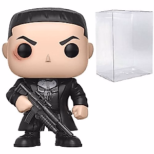 POP Marvel: Netflix Daredevil - Punisher (Frank Castle) Funko Pop! Vinyl Figure (Bundled with Compatible Pop Box Protector Case) Multicolor 3.75 inches