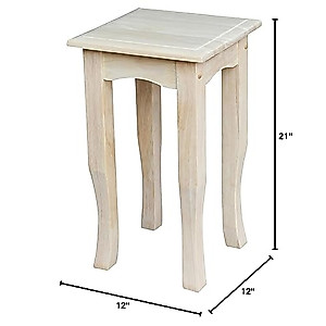 International Concepts 21-Inch Tea Table, Unfinished