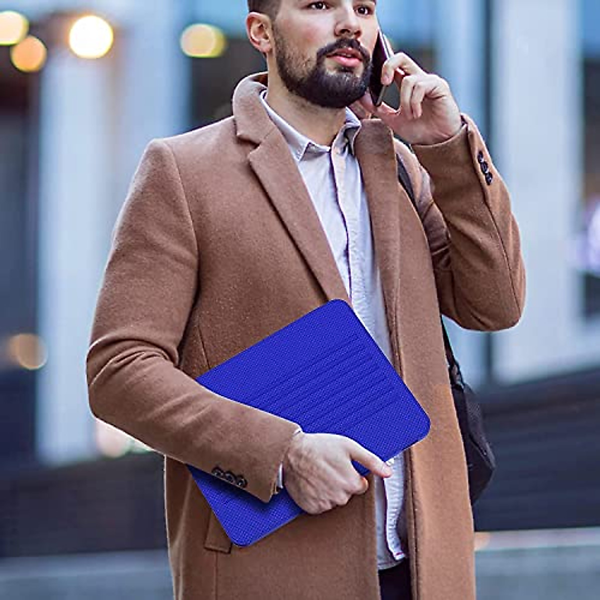 OCYCLONE Compatible with iPad Pro 12.9 Case 2021 2020 2018, 7 Viewing Angles Magnetic Stand with Pencil Holder Protective Case for iPad Pro 12.9 inch 5th 4th 3rd Gen, Blue