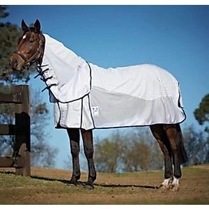 Kool Coat Airstream Detach-A-Neck Fly Sheet 75, WhiteNavy