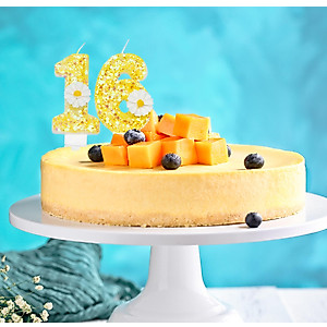 Birthday Candle 1, Yellow Flower Number 1 Candle for Cake Theme Party Supplies