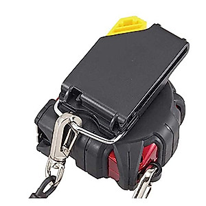 TAJIMA Tape Measure - 25 ft x 1-1/16 inch GS-Lock Measuring Tape with Shock Resistant Case & Safety Clip Holder - GSSF-25BW