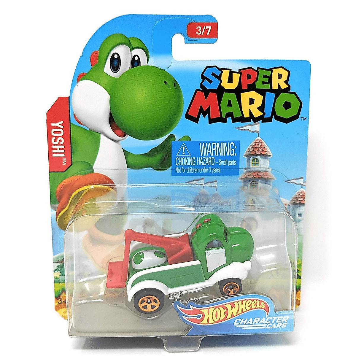Hot Wheels 2017 Super Mario Character Cars Set of 7