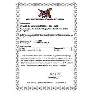 d'Nali 24 k Gold Eye Mask Patch, 2 Count (Pack of 20)