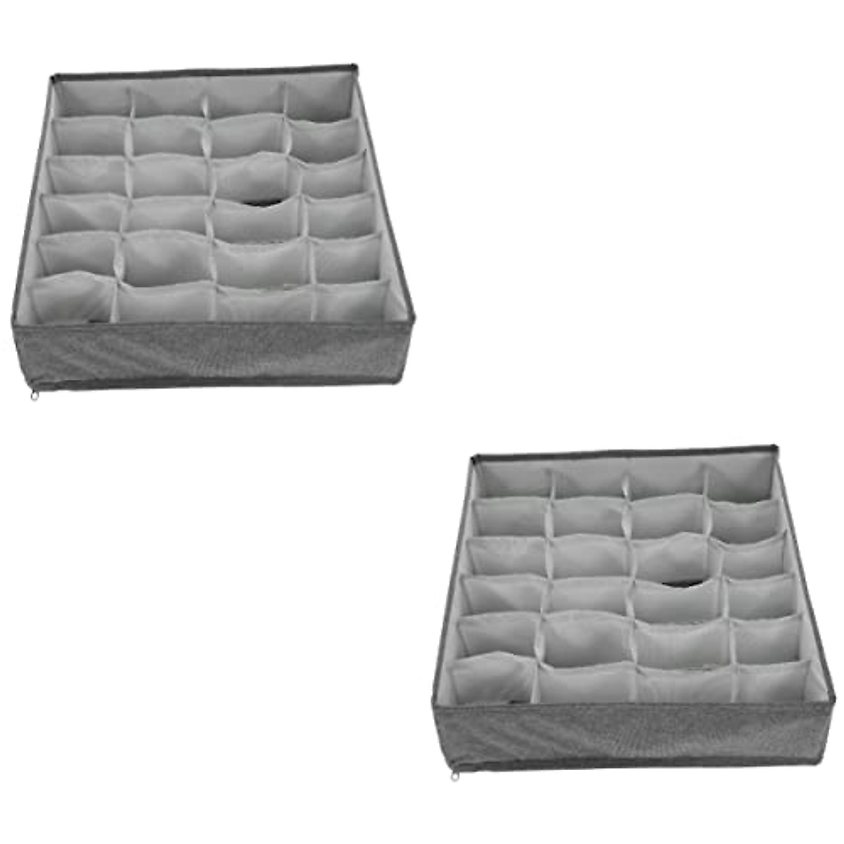 Zerodeko 2pcs Fabric Sock Box Storage Totes for Clothes Storage Bags for Clothing Clothes Storage Boxes Underwear Organizer Ties Holder Panty Organizers Drawer Organizer Sock Case Panties