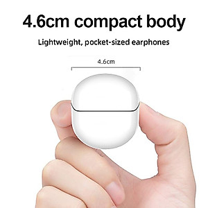 Betreasure Portable Bluetooth Earphones Sports Wireless Earbuds Stereo Waterproof Headset Low Latency Gaming Headphones with Mic (Black)