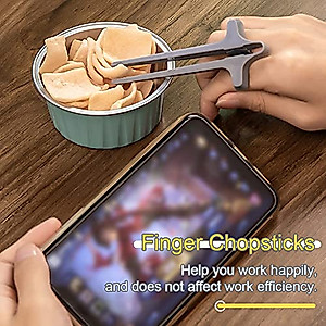 Finger Snack Chopsticks 6 pcs for Gamers Potato Chips Small Tongs Lazy Auxiliary Controllers PC Phones Accessories