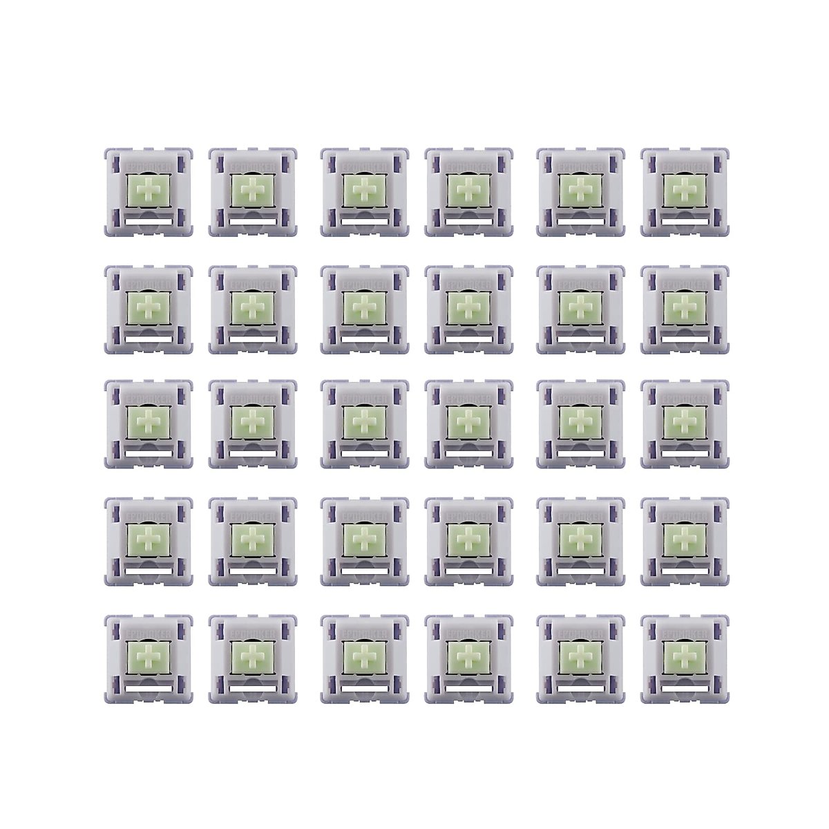 EPOMAKER Wisteria 39gf Linear Mechanical Keyboard Switches, 5-Pin Pre Lubed Creamy Switch, 30 PCS, with POM PTFE Stem, 20.4mm Spring, Compatible with MX Keycaps for Gaming Keyboard