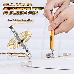 Valentines Day Gifts for Him Her - 6 In 1 Multitool Pen Gadgets Tools Gifts For Men Fathers Grandpa Son Birthday Gifts, Woodworkers DIY Handyman, Ruler, Level, Screwdriver, Stylus, Ballpoint Pen