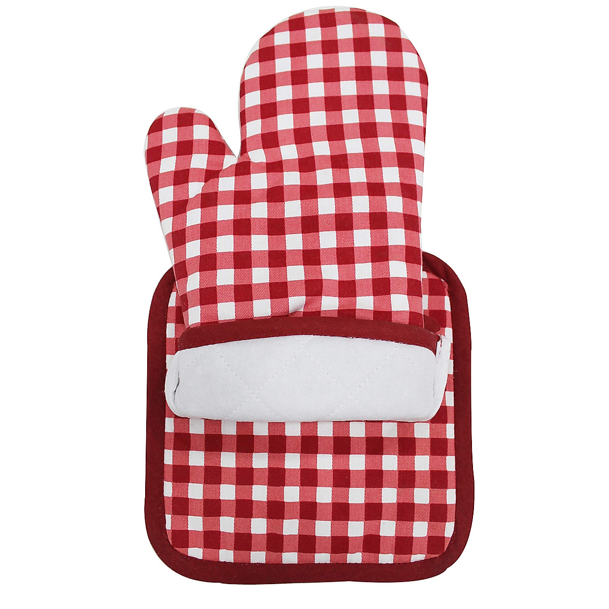 Cotton Candy Mitten and Pot Holder Set.100% Cotton Shell & Polyester Fill | Pot Holder - 8"x8" and Oven Mitts - 7"x13" | Comfortable, Machine Washable, Heat Resistant